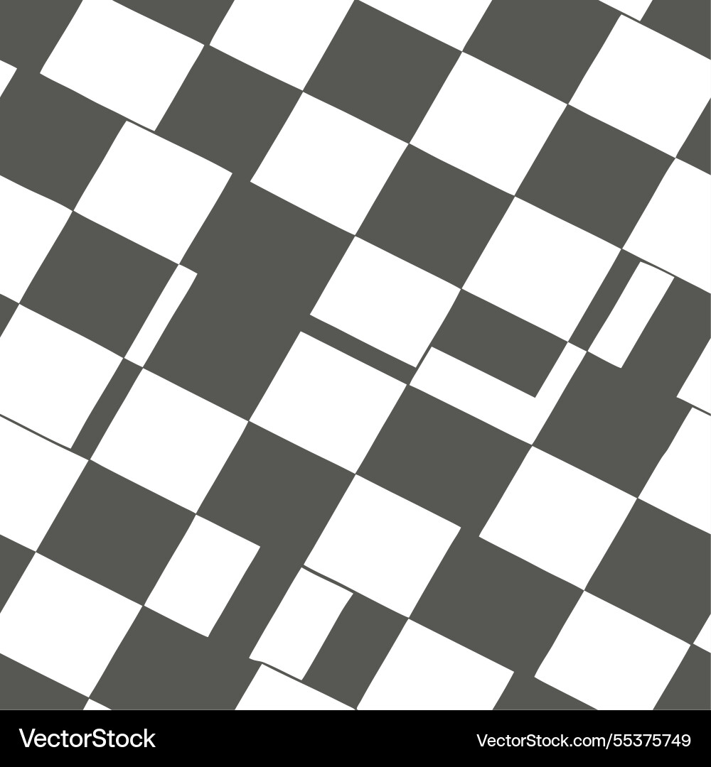 Retro checker seamless pattern with vintage Vector Image