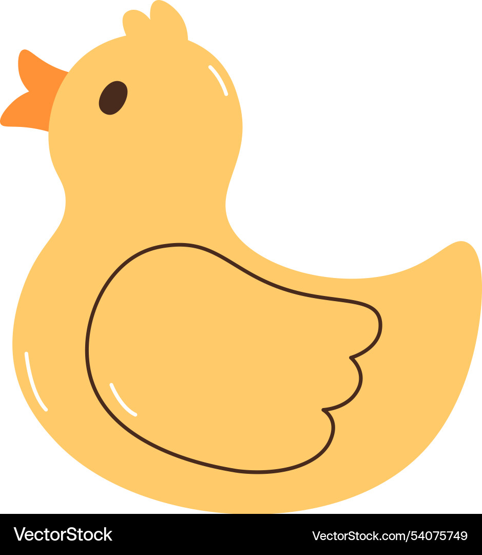 Rubber duck toy Royalty Free Vector Image - VectorStock