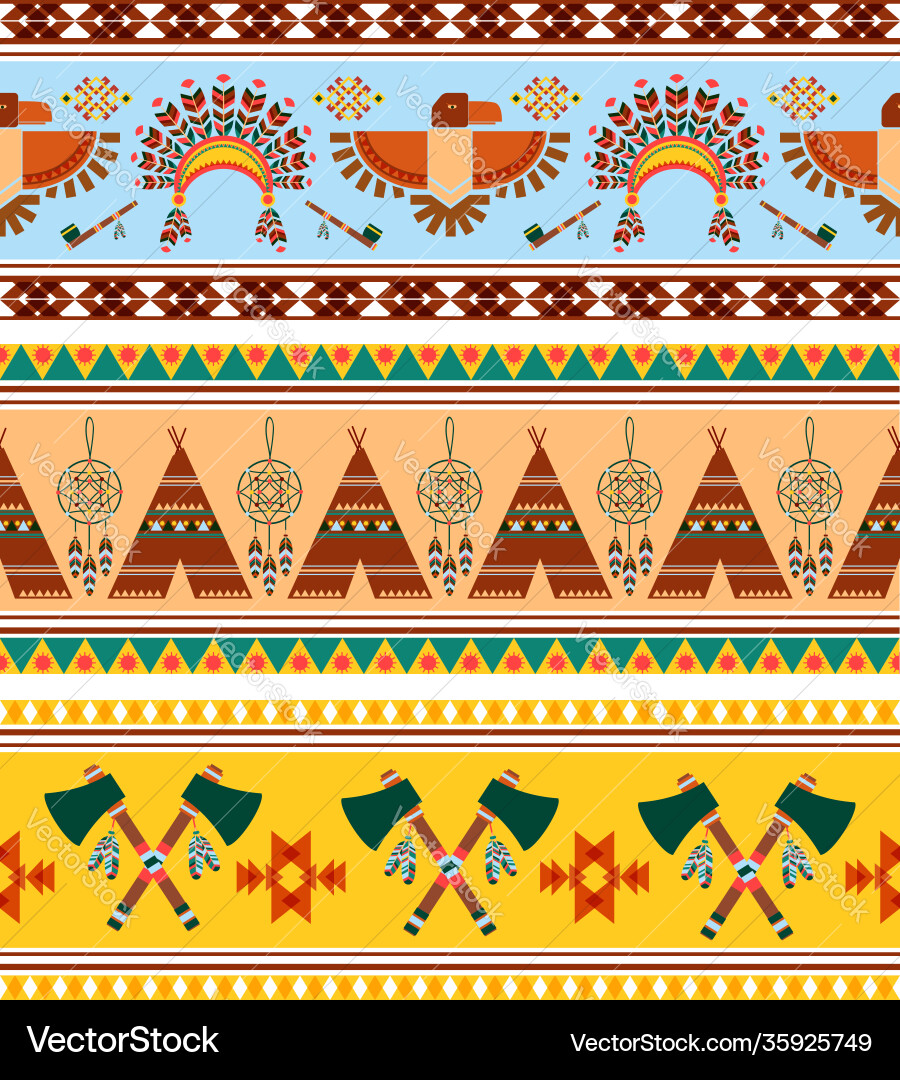 Tribal ethnic vintage background Royalty Free Vector Image