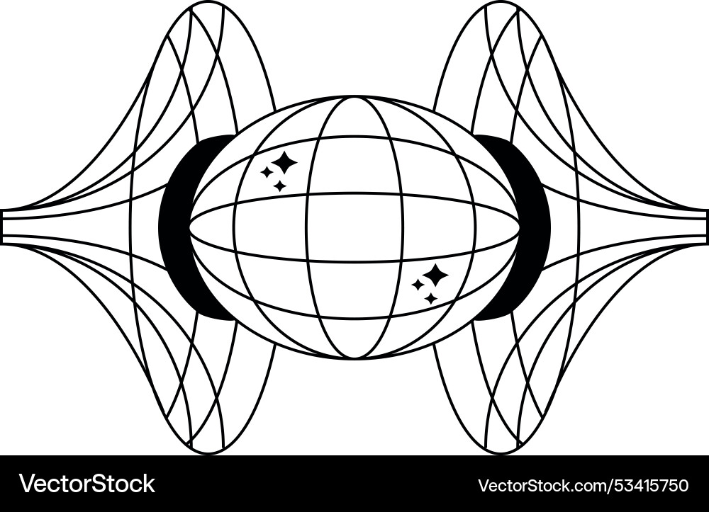 Multiverse or cosmology expanding universe Vector Image
