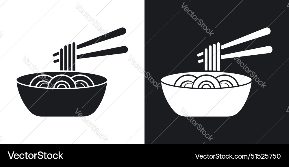 Noodles icon Royalty Free Vector Image - VectorStock