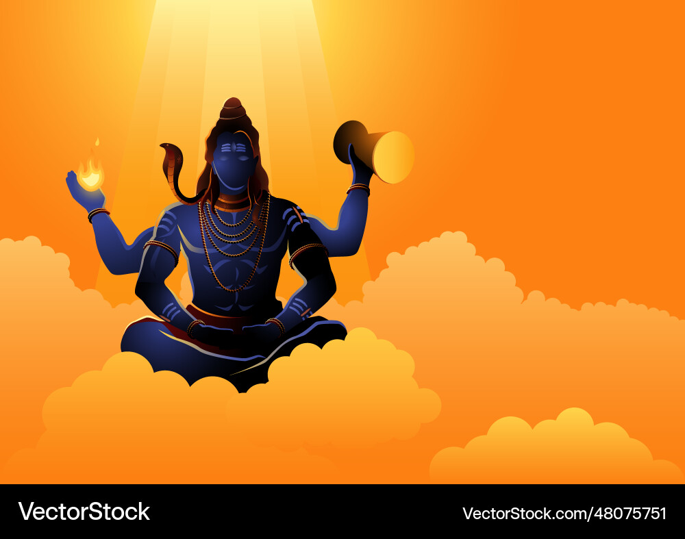 Lord shiva Royalty Free Vector Image - VectorStock