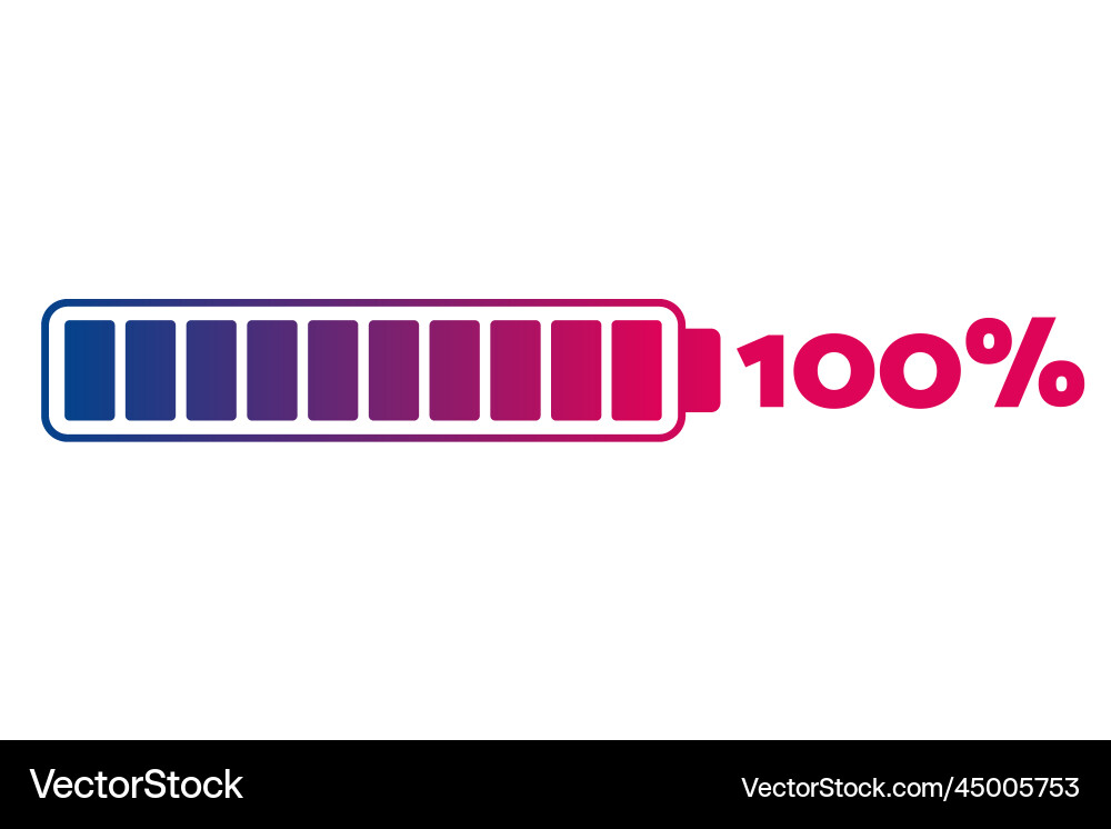 100 percent chart percentage infographics Vector Image