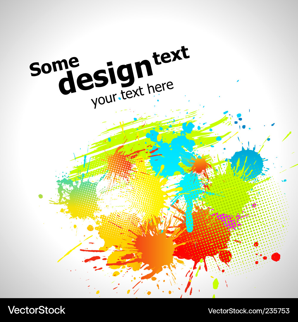 Paint splash Royalty Free Vector Image - VectorStock