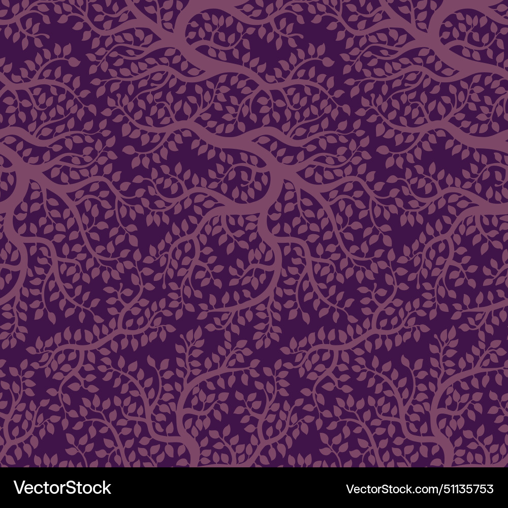 Red beautiful tree pattern natural Royalty Free Vector Image