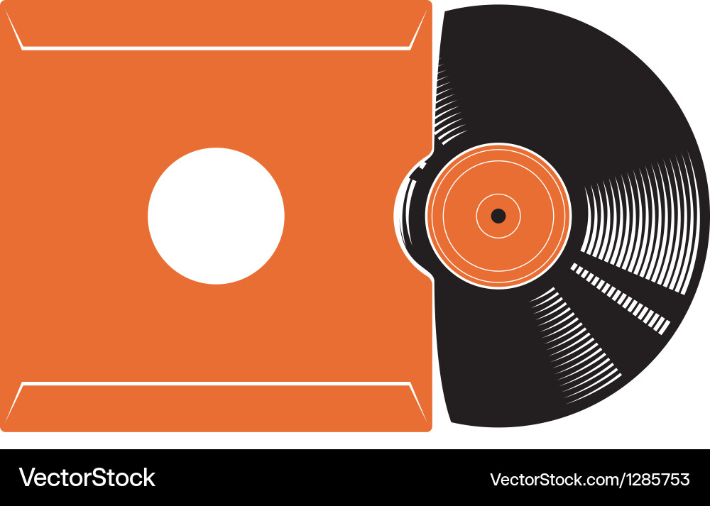 Vinyl disc Royalty Free Vector Image - VectorStock