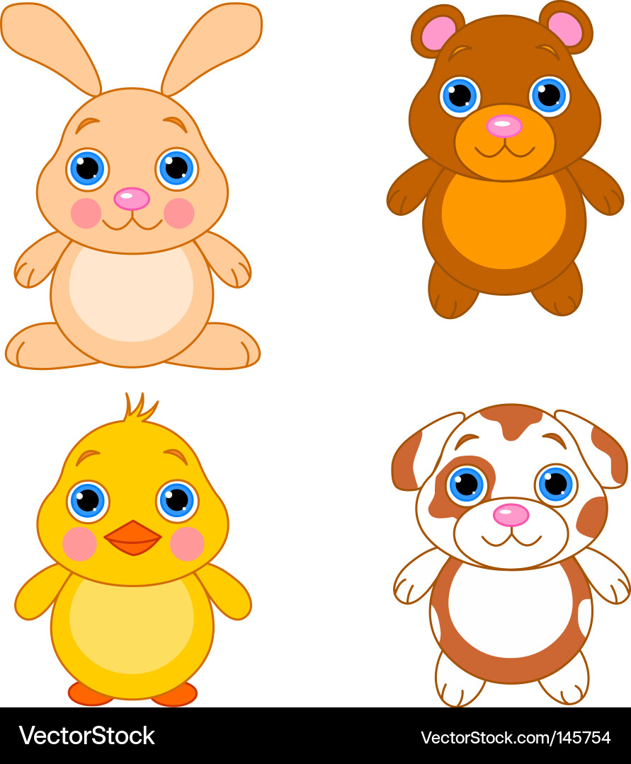 Cute animals Royalty Free Vector Image - VectorStock