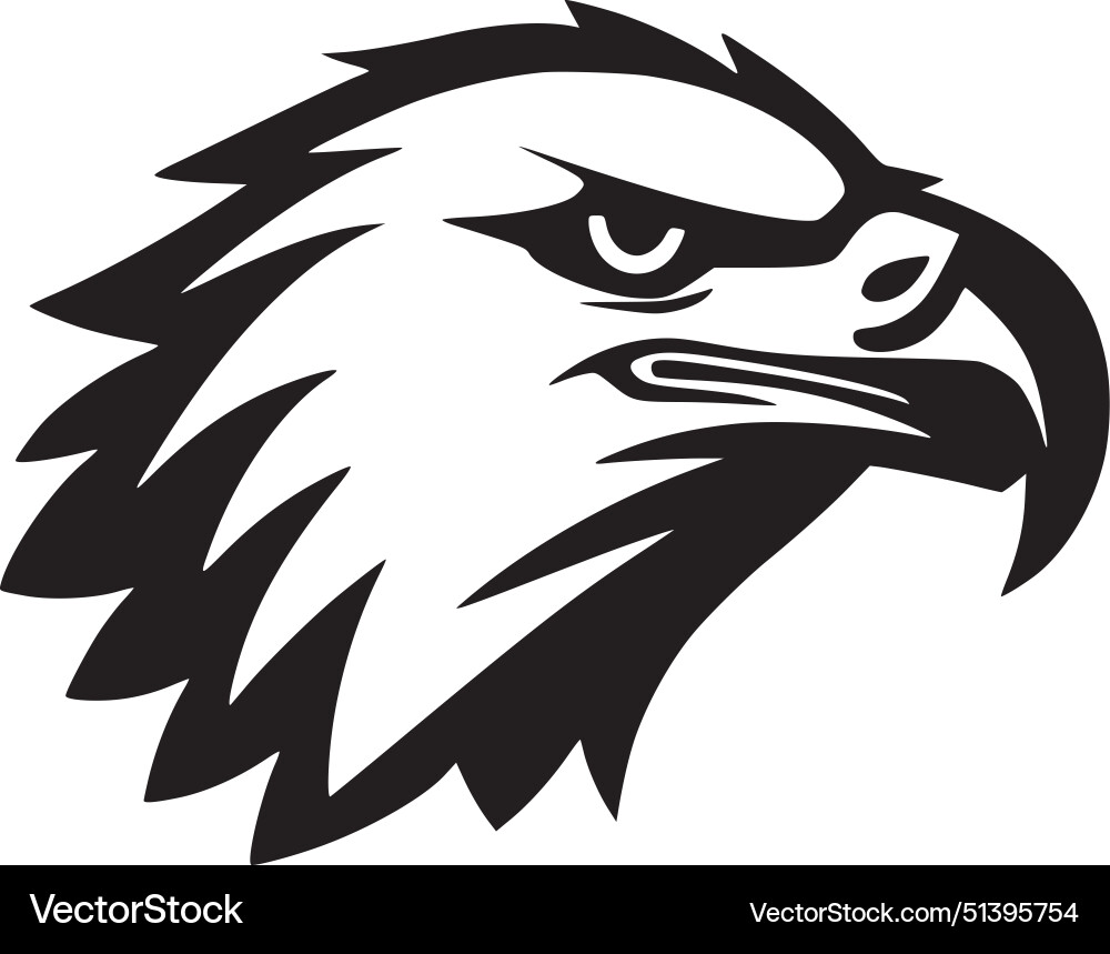 Adler - schwarz und weiß Lizenzfreies Vektorbild