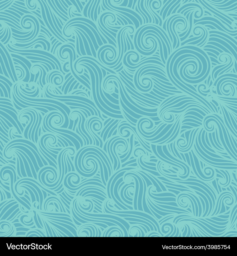 Hand drawn wavy background Royalty Free Vector Image