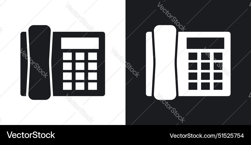 Office phone icon Royalty Free Vector Image - VectorStock