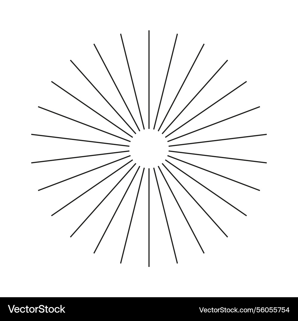 Radial circle lines circular lines element Vector Image