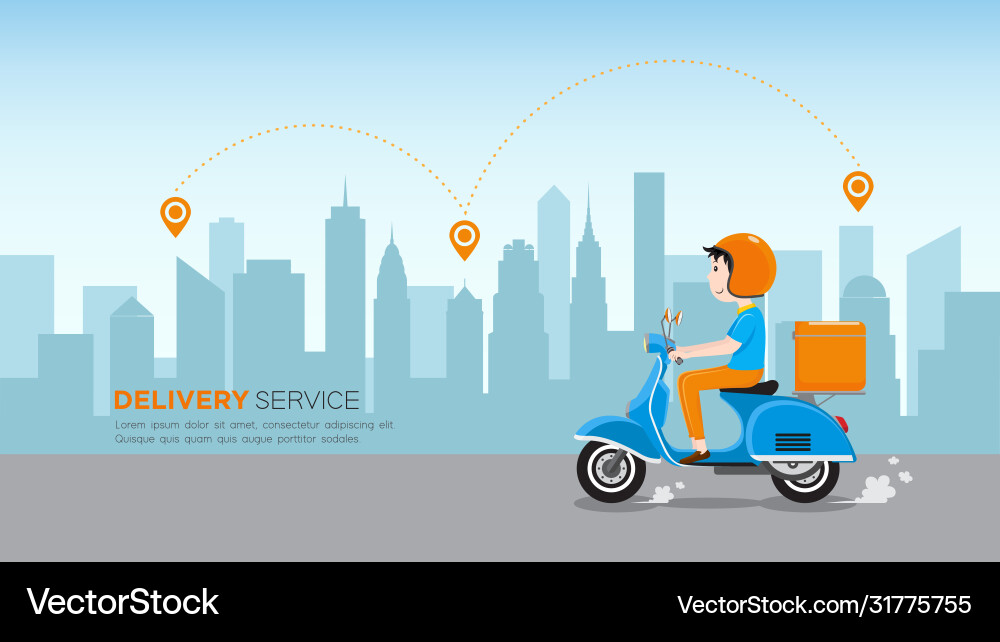 Delivery service business Royalty Free Vector Image