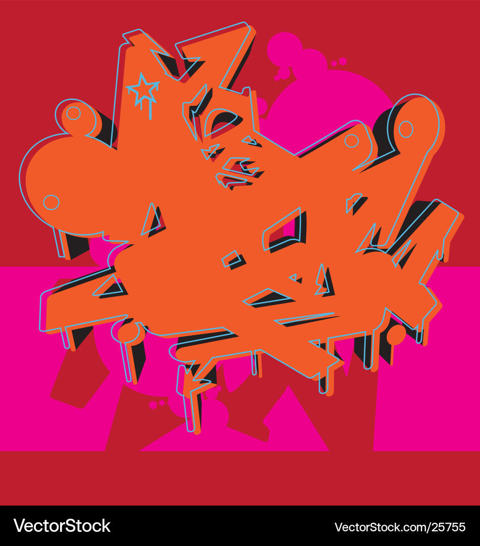 Graffiti graphic Royalty Free Vector Image - VectorStock