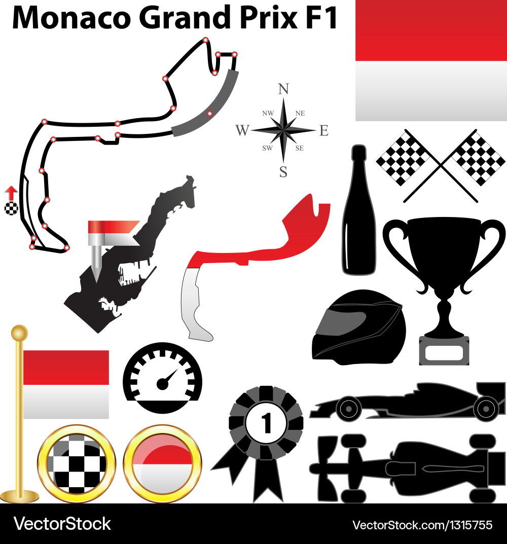 Monaco Circuit Vector Images (24)