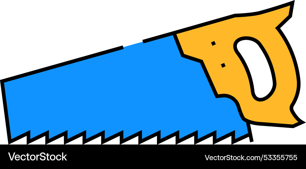 Rip cut saw icon color Royalty Free Vector Image