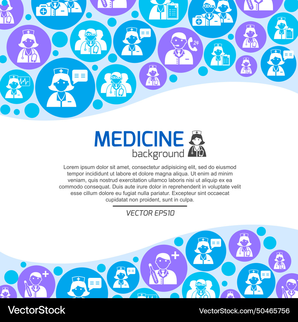Healthcare doctors background Royalty Free Vector Image