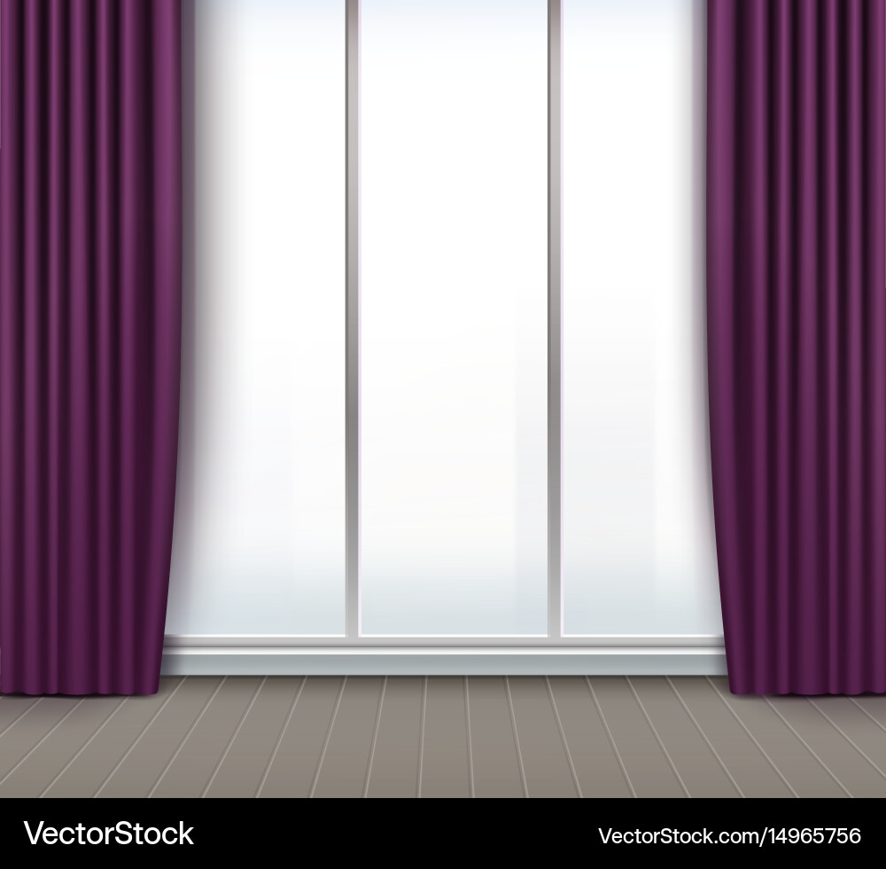 Interior with window Royalty Free Vector Image