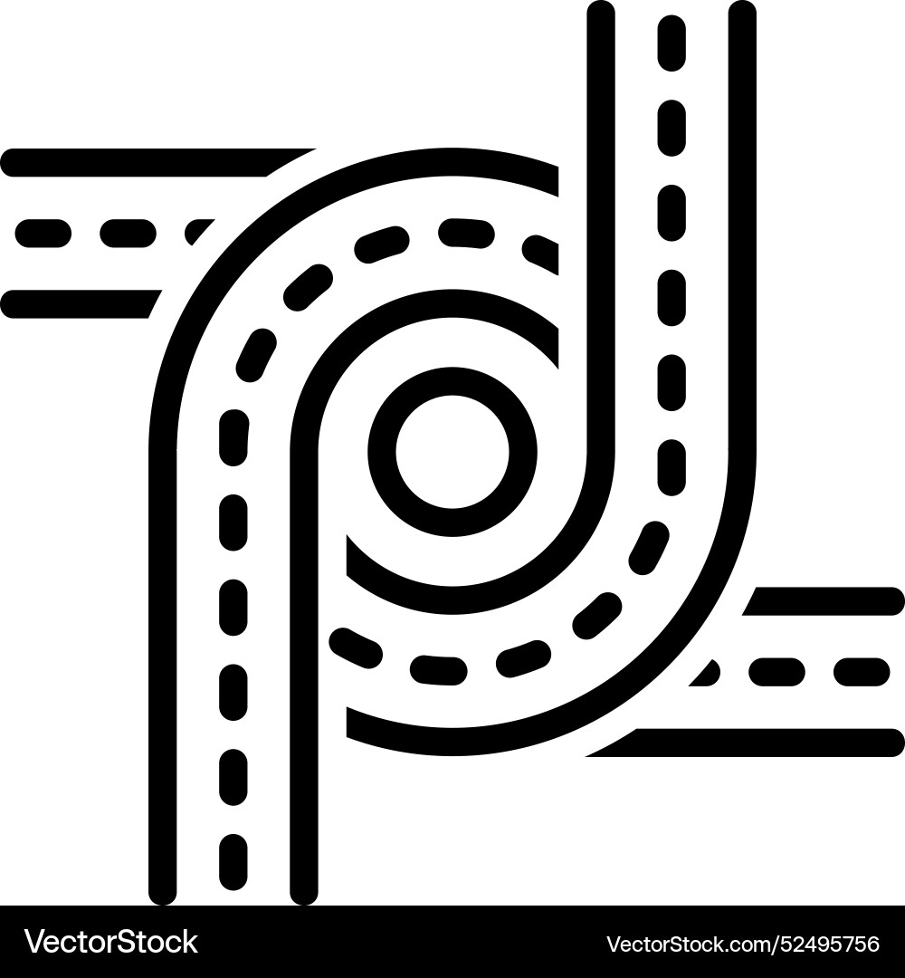 Intersection Royalty Free Vector Image - VectorStock