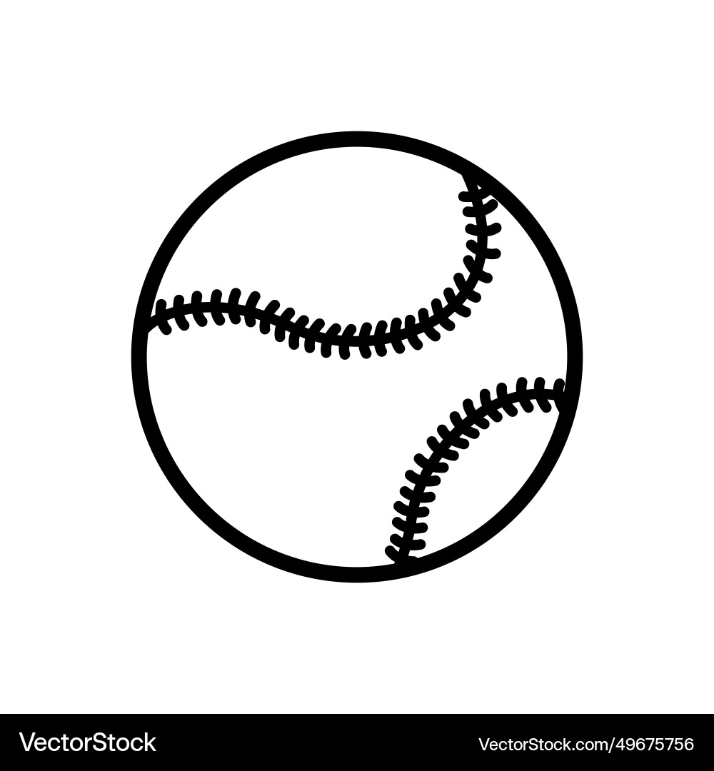 Tennis ball line icon logo Royalty Free Vector Image