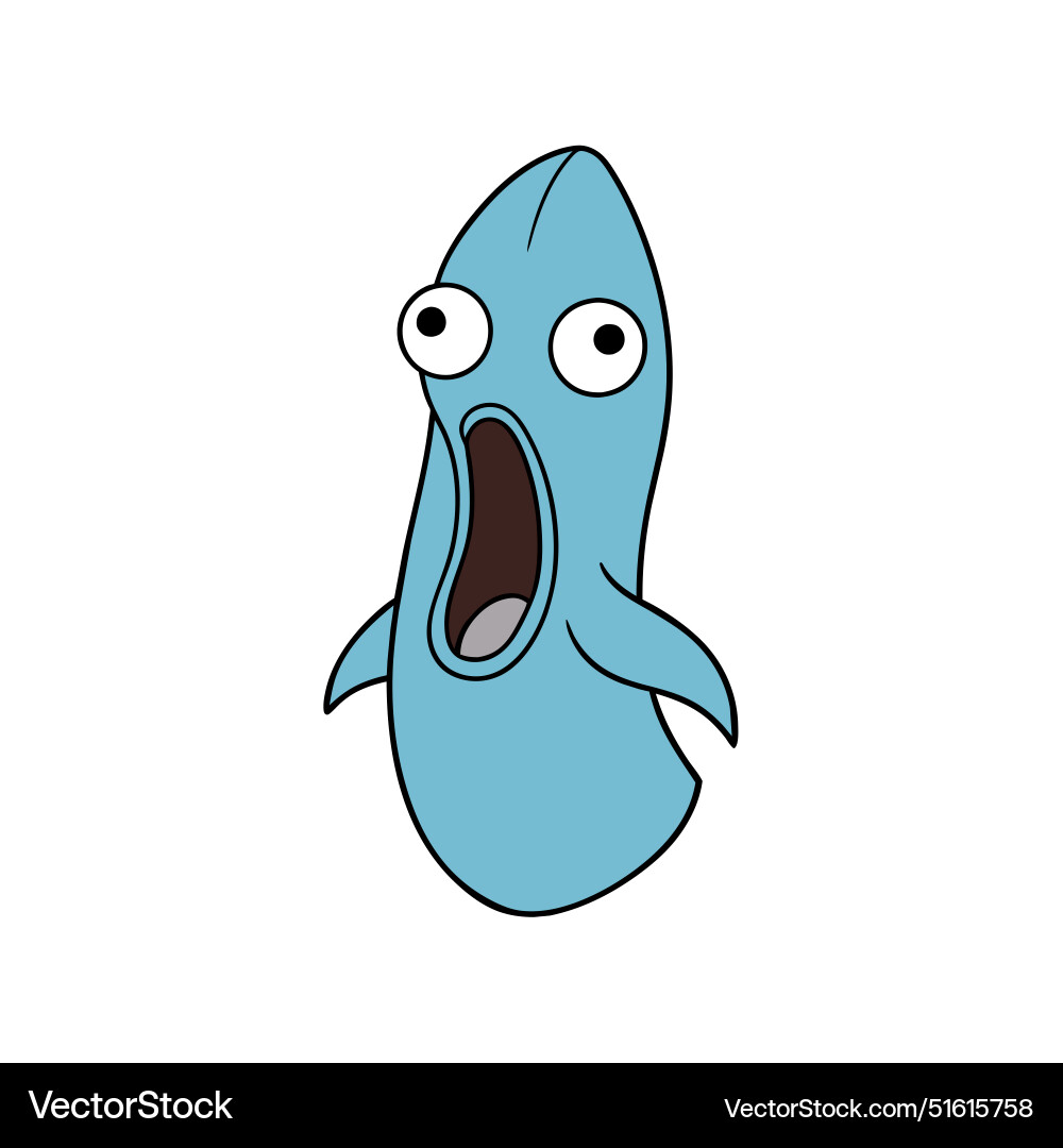 Bigfin squid screams icon Royalty Free Vector Image
