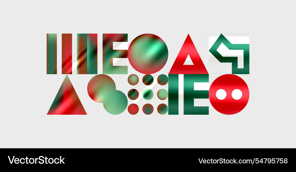 Simple shapes - circles triangles rectangles Vector Image