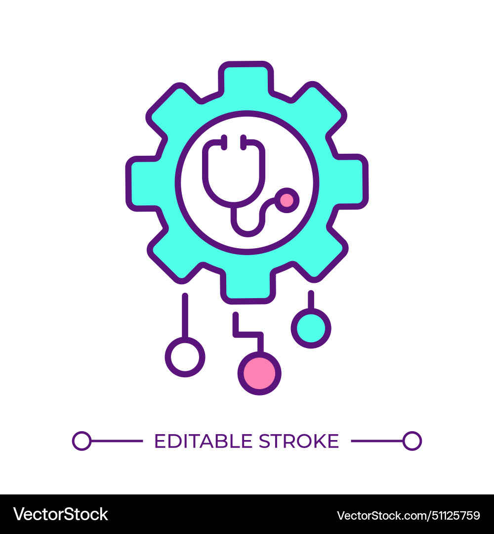 Patient support services rgb color icon Royalty Free Vector