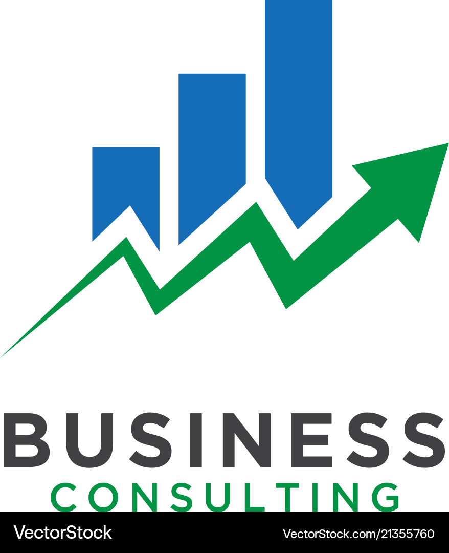 Business consulting logo design template Vector Image
