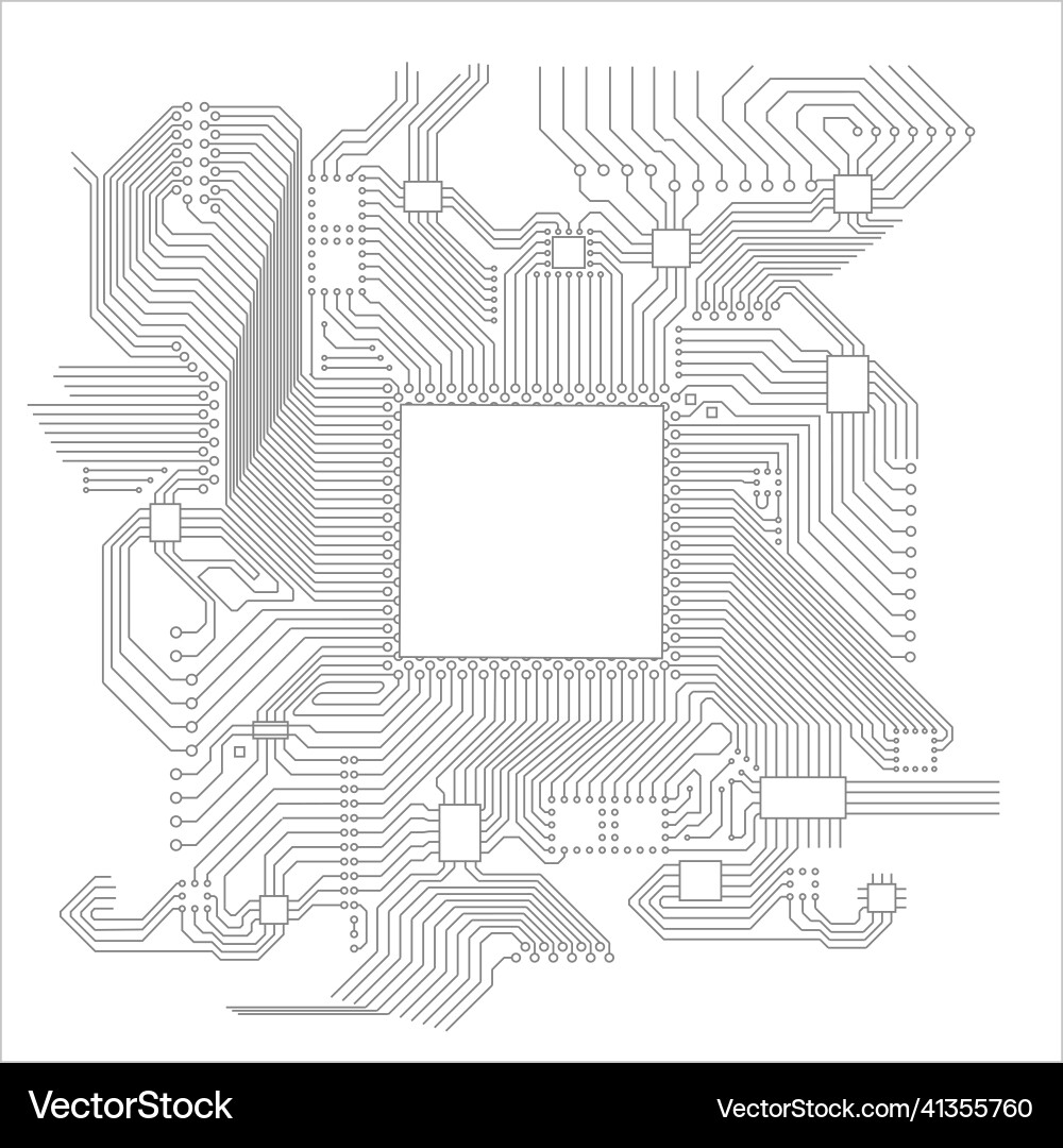 Circuit board Royalty Free Vector Image - VectorStock