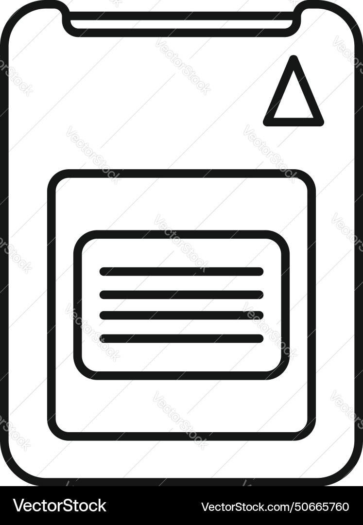 Data solid center icon outline disk device Vector Image