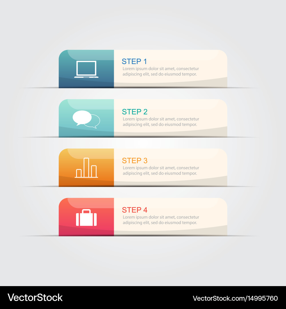 Modern business infographic Royalty Free Vector Image