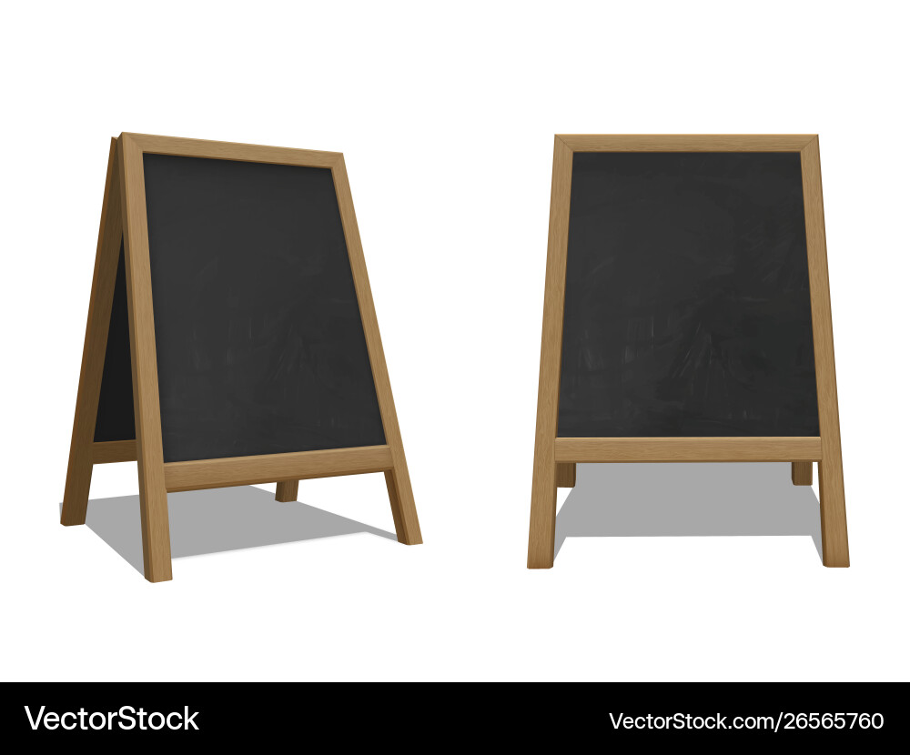 Outdoor Chalkboard Sign Set Royalty Free Vector Image