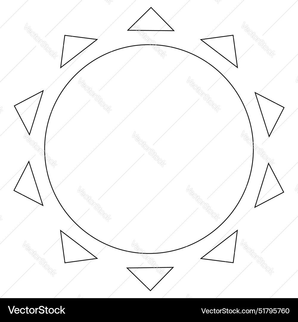 Summer sun coloring page for kids Royalty Free Vector Image