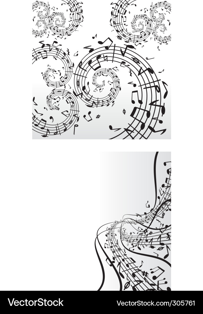 Musical Swirl Backdrops Royalty Free Vector Image