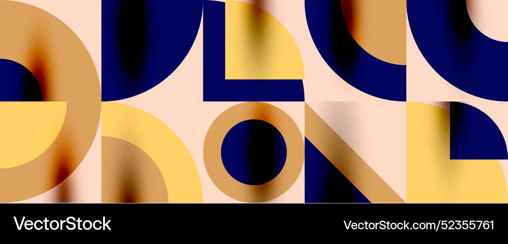 Neo memphis geometric pattern with circles Vector Image