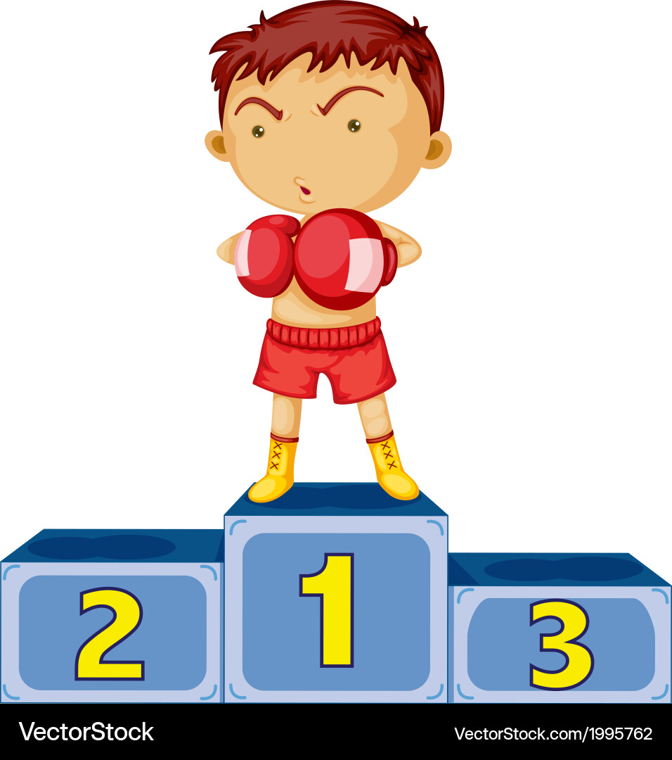 A boxing champion Royalty Free Vector Image - VectorStock