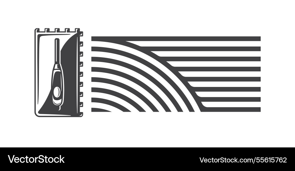 Cement Trowel & Tile Adhesive Royalty Free Vector Image