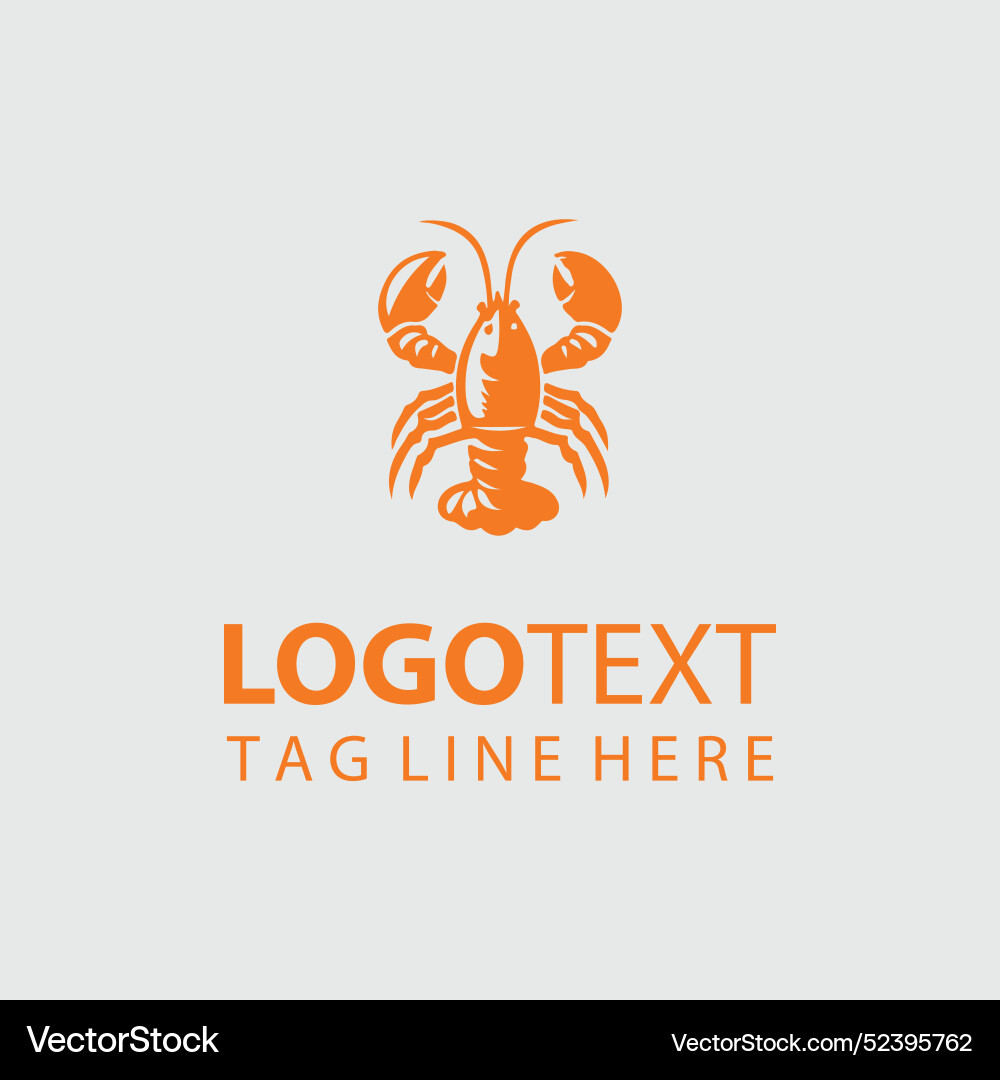 Lobster logo Royalty Free Vector Image - VectorStock