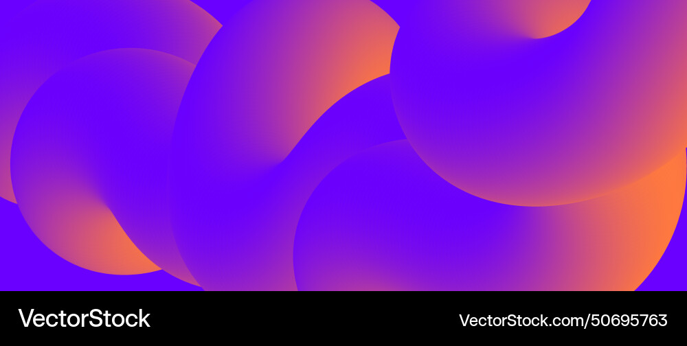 Abstract purple and orange fluid gradient Vector Image