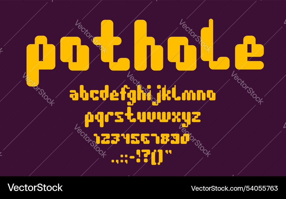 Geometric y2k font neo type brutal typeface Vector Image