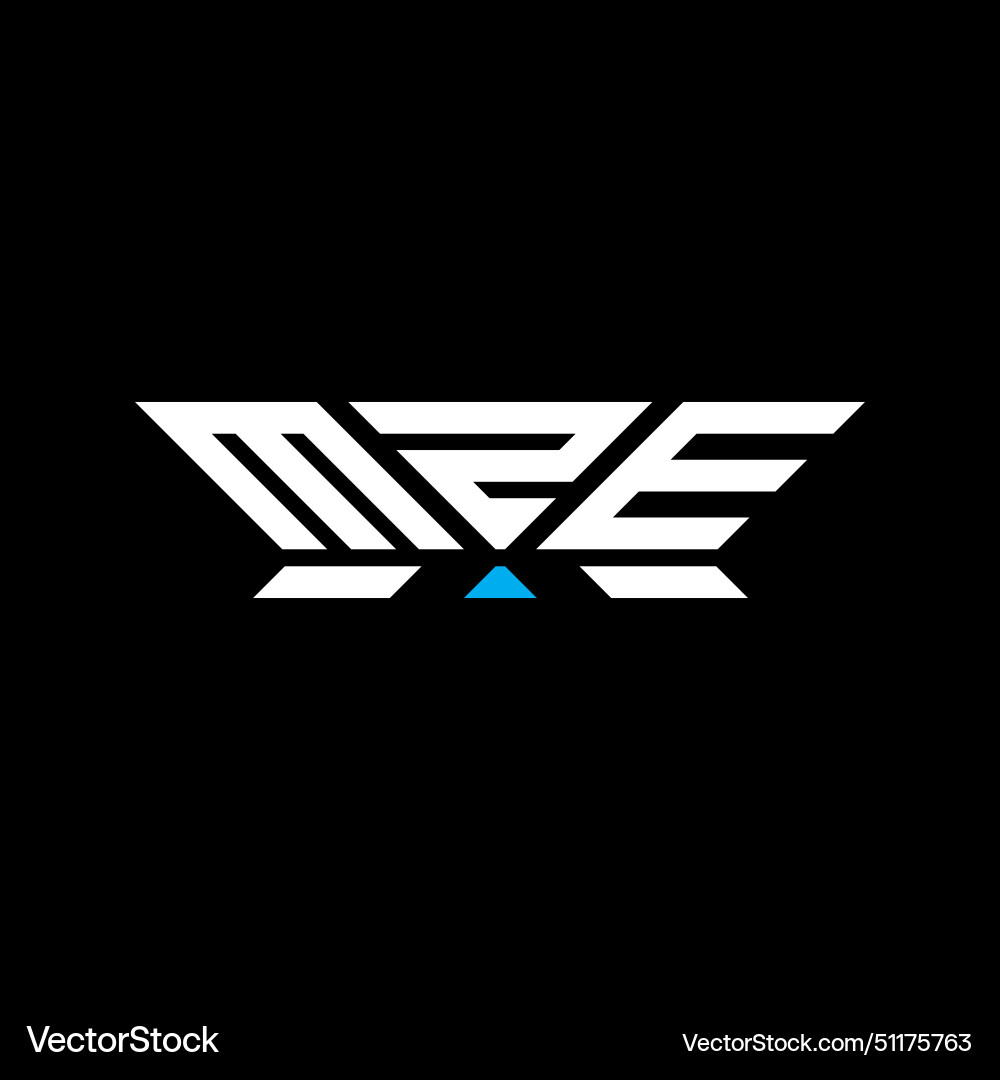 Mze letter logo design mze simple and modern logo Vector Image