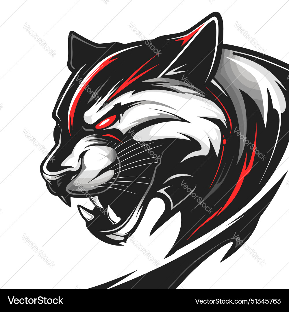 Puma Panther Logo Icon Royalty Free Vector Image