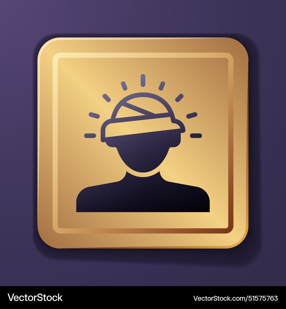 Purple concussion headache dizziness migraine Vector Image