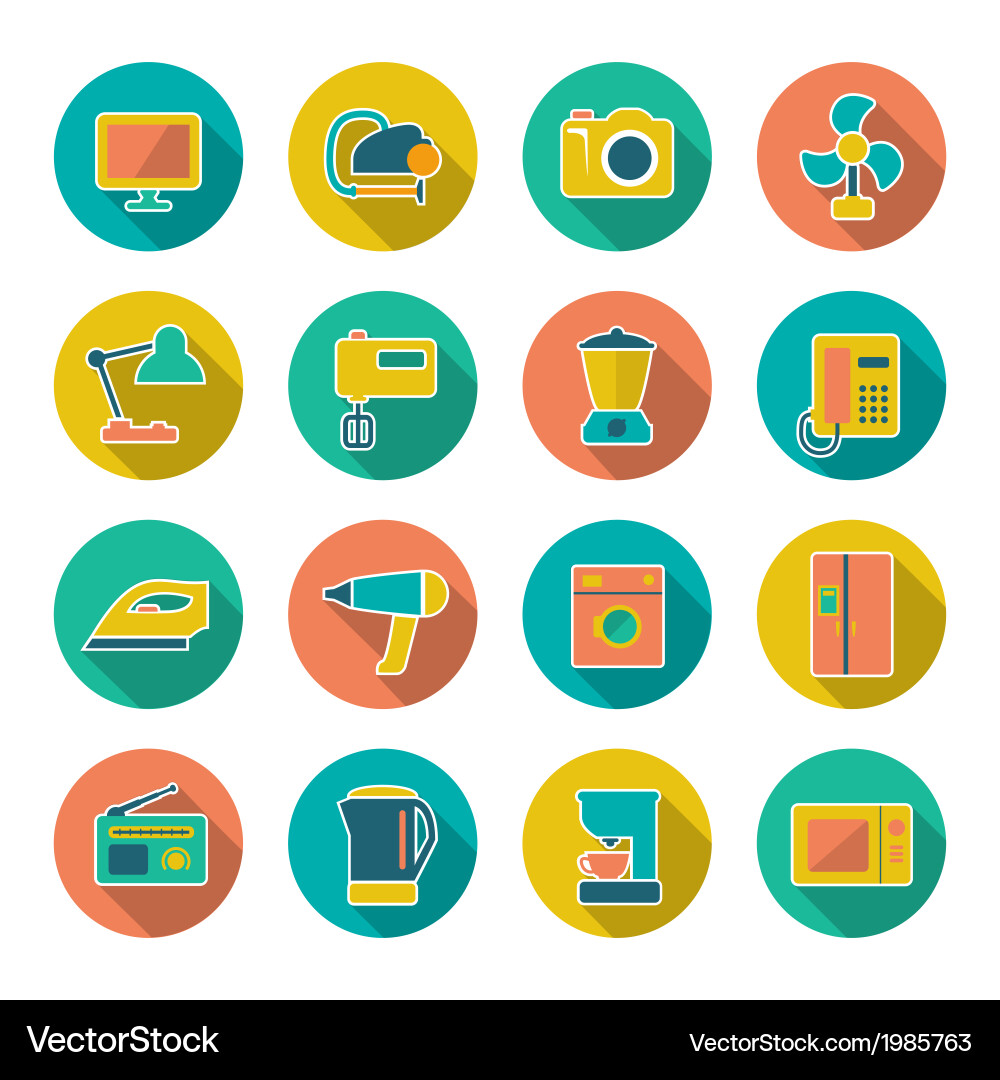 Technics icons Royalty Free Vector Image - VectorStock