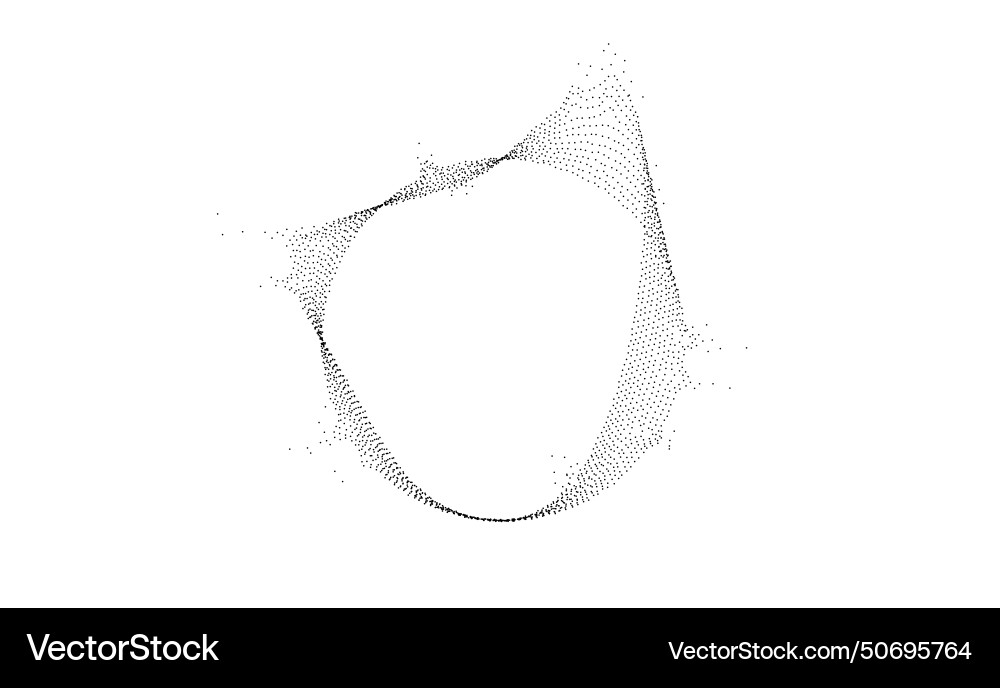 Black dotted wavy lines with dissolve effect Vector Image