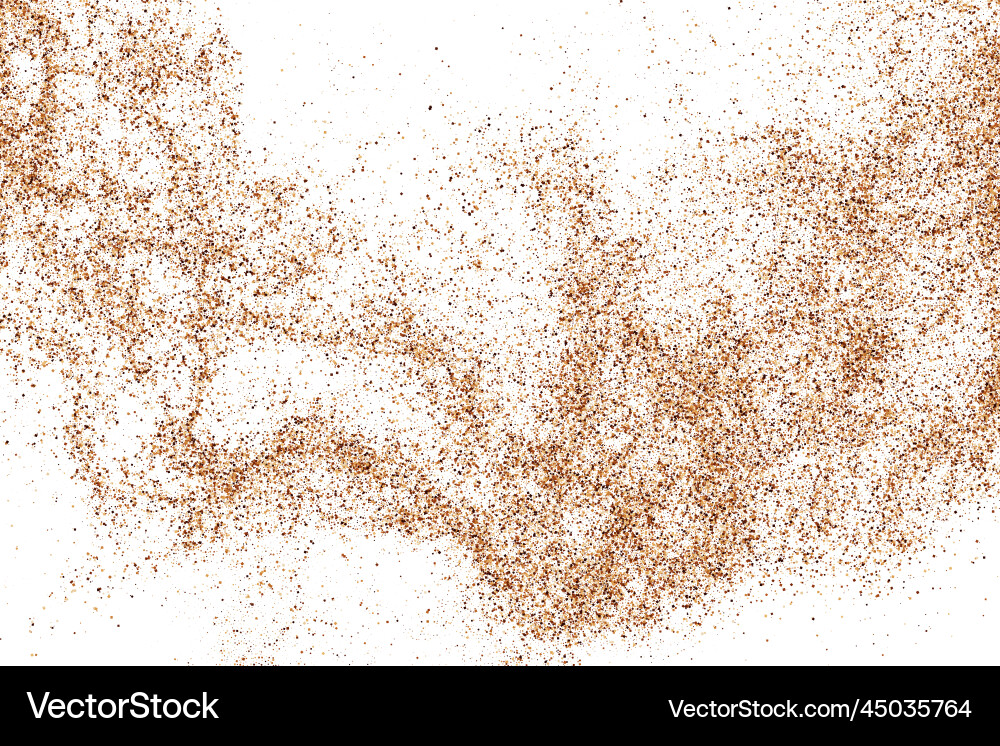 Coffee color grain texture Royalty Free Vector Image