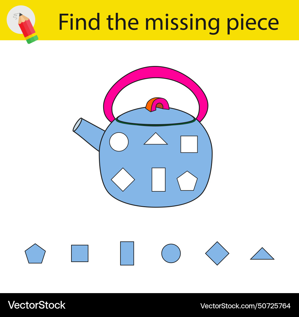 Logic puzzle for kids Royalty Free Vector Image