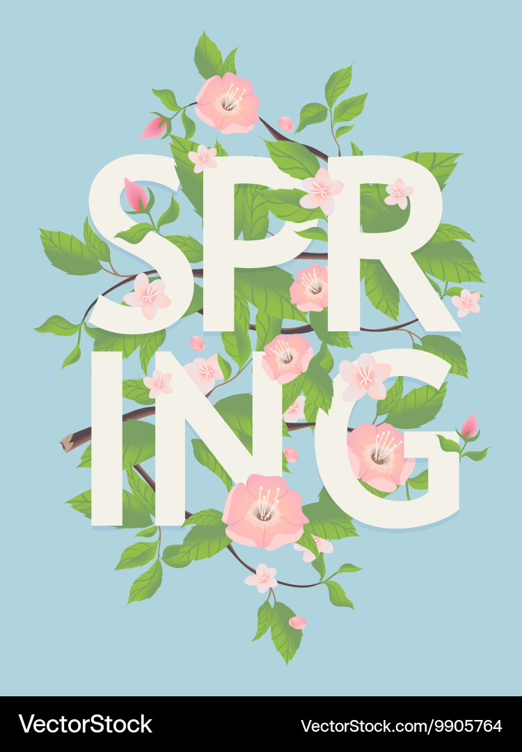 Spring banner Royalty Free Vector Image - VectorStock