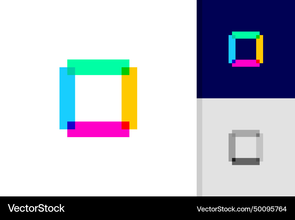 Square logo Royalty Free Vector Image - VectorStock