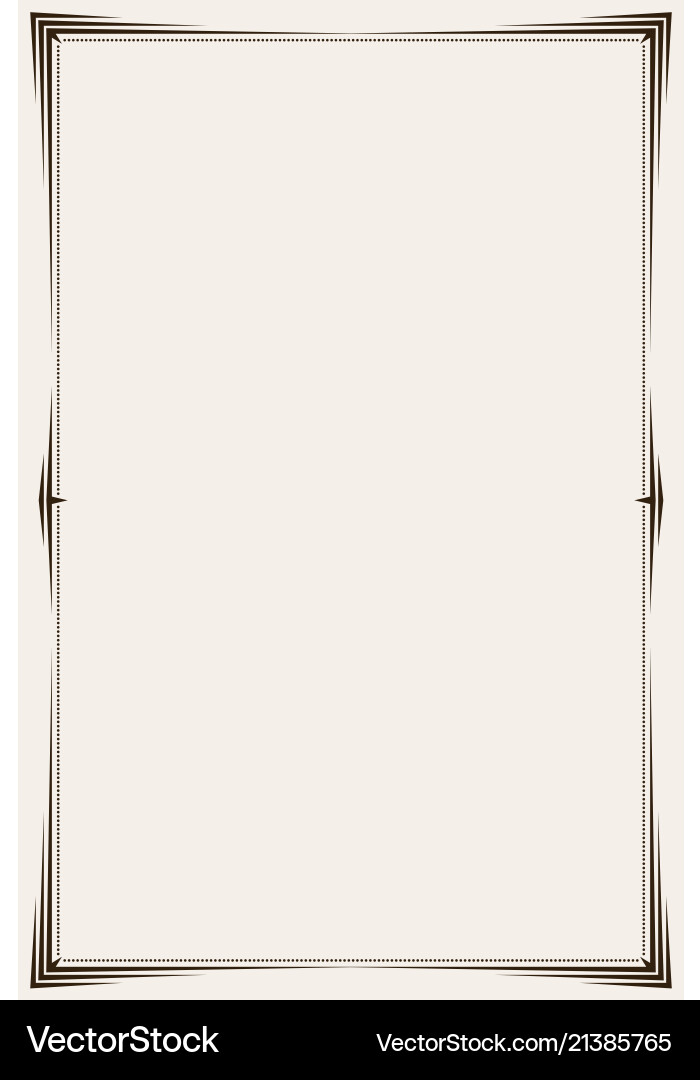 Minimalistic border or frame Royalty Free Vector Image