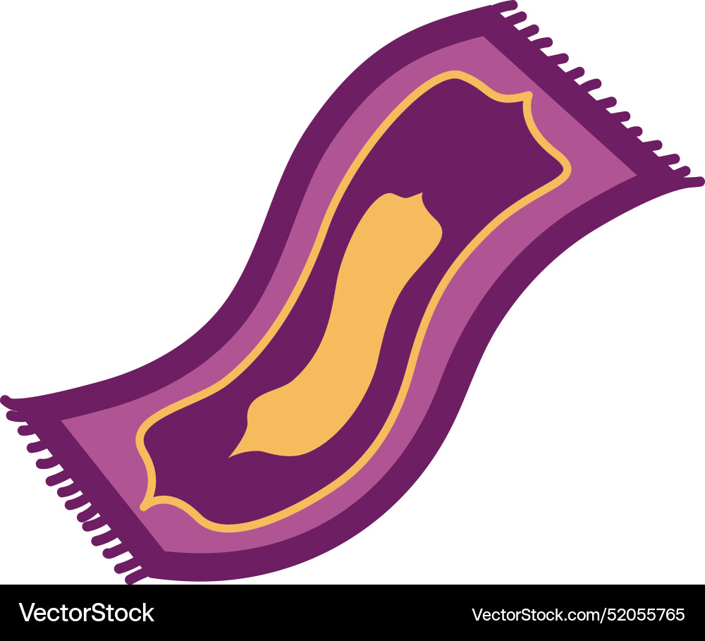 Vintage arabic carpet for pray Royalty Free Vector Image